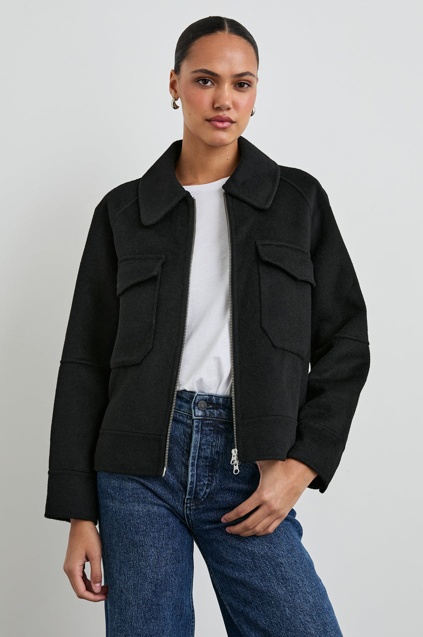 CHEYENNE JACKET - BLACK – Rails EU