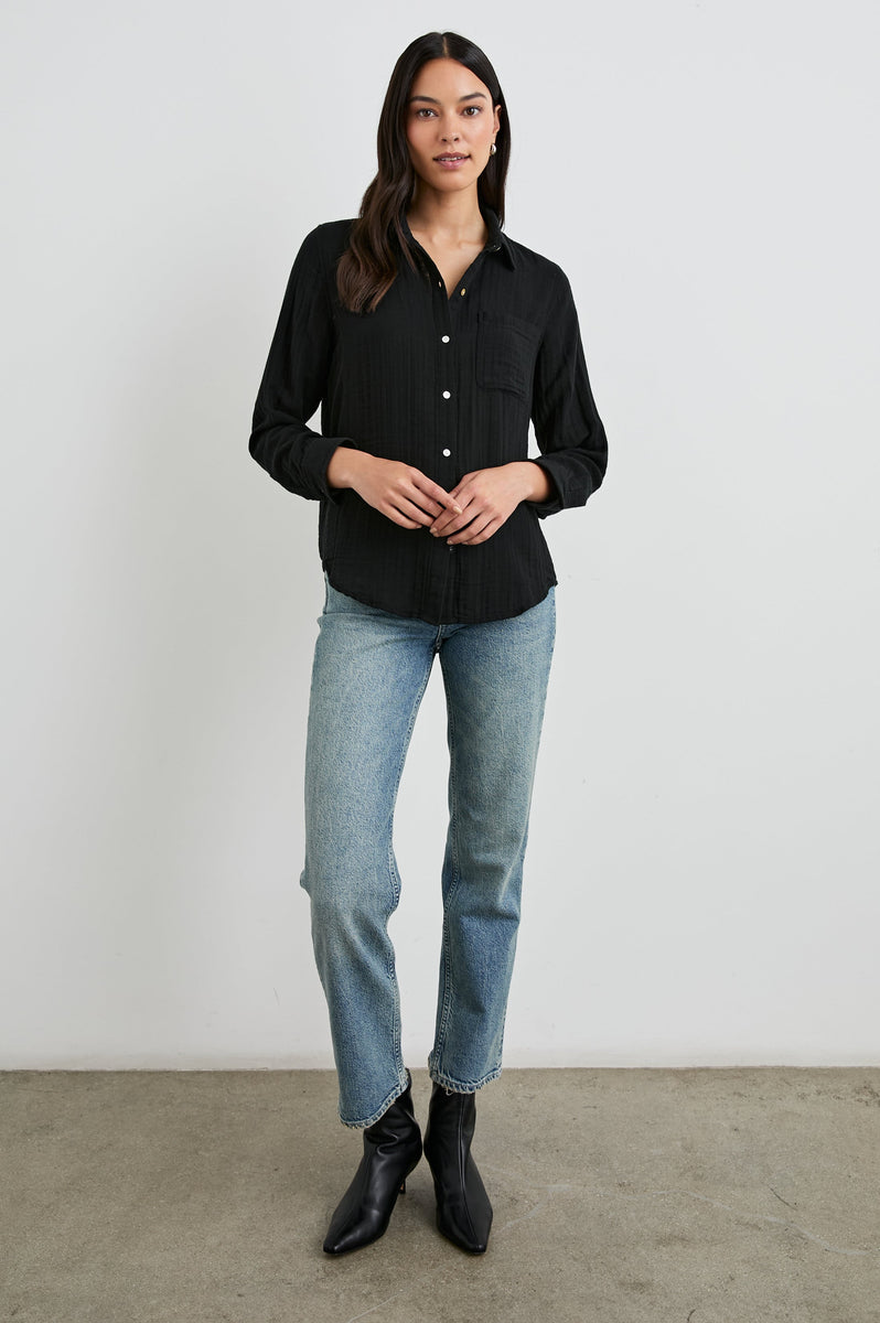 ELLIS SHIRT - BLACK – Rails EU