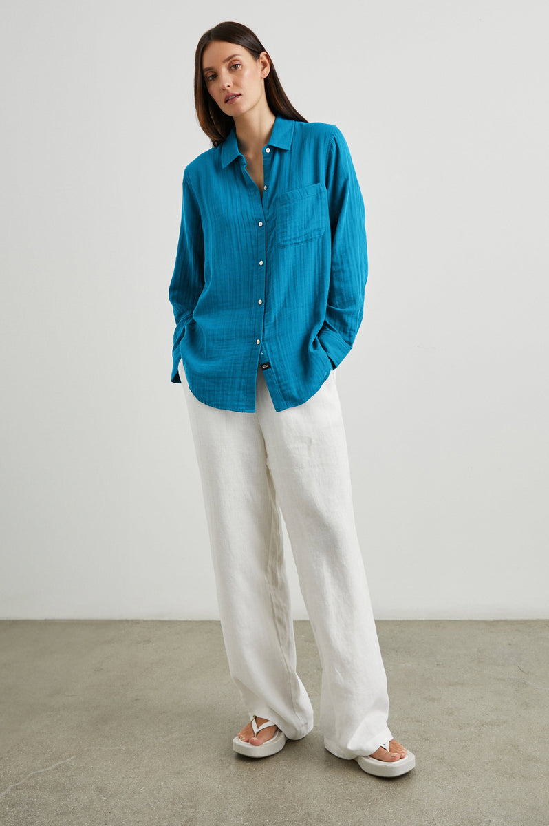 ELLIS SHIRT - TURKISH TILE – Rails EU