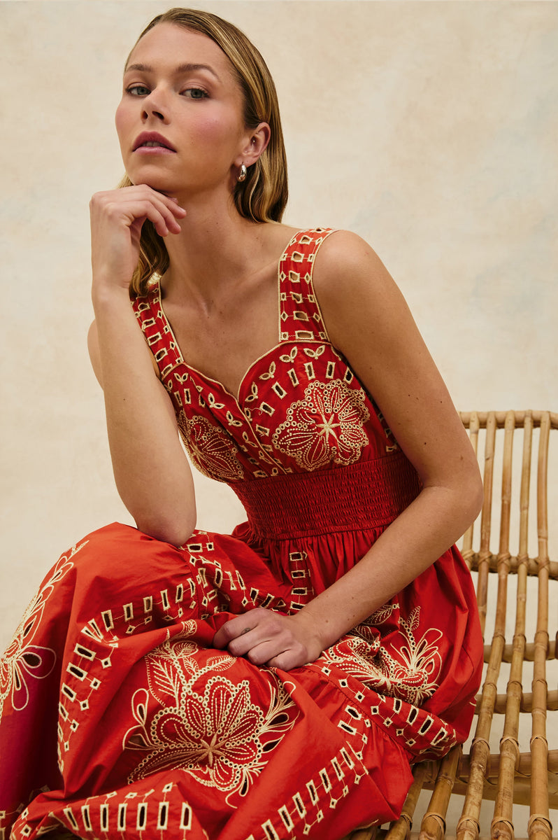 FAWN DRESS - TERRACOTTA – Rails EU