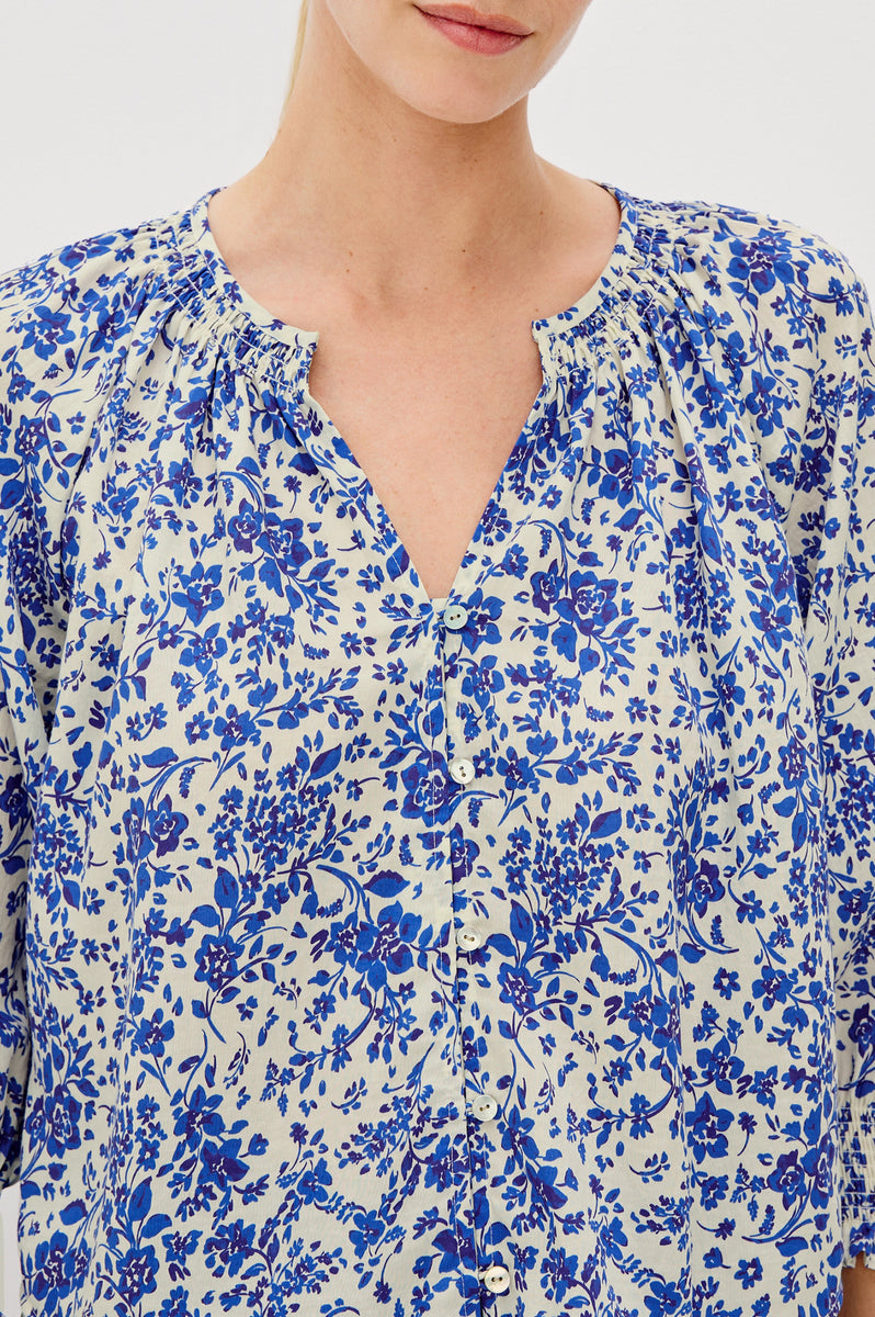 MARIAH TOP - BLUE MARGUERITE – Rails EU