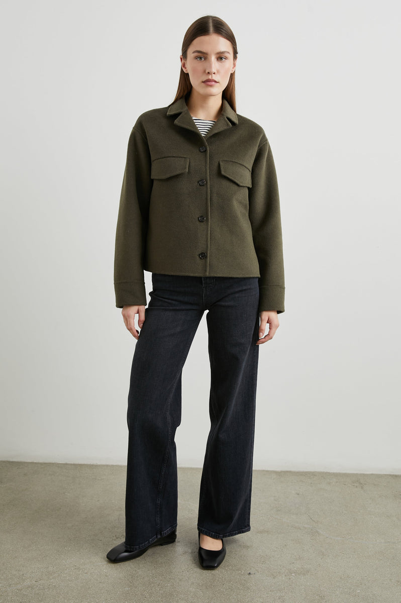 RILEY JACKET - OLIVE – Rails EU