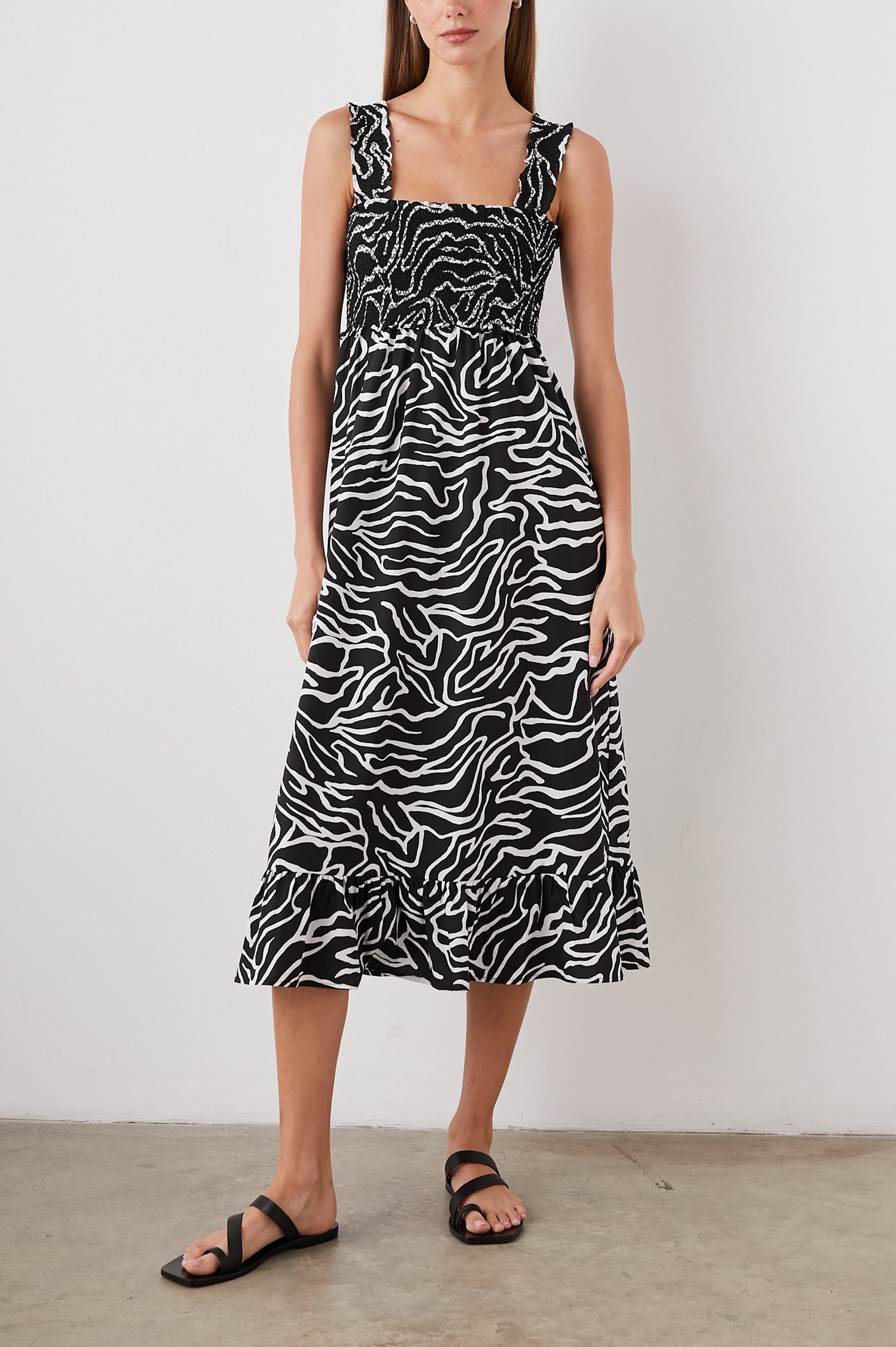RUMI DRESS - CONTOUR LINES – Rails EU