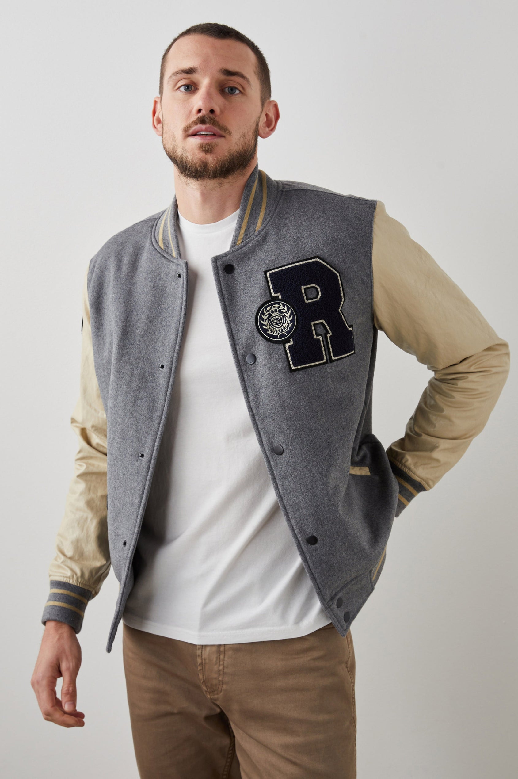 STANLEY JACKET - HEATHER GREY DUNE – Rails EU