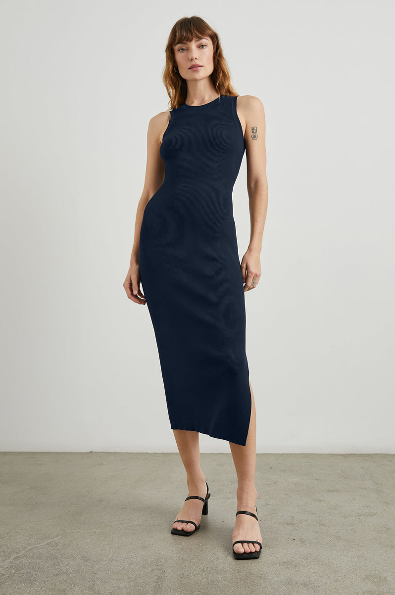 SYD DRESS - NAVY – Rails EU