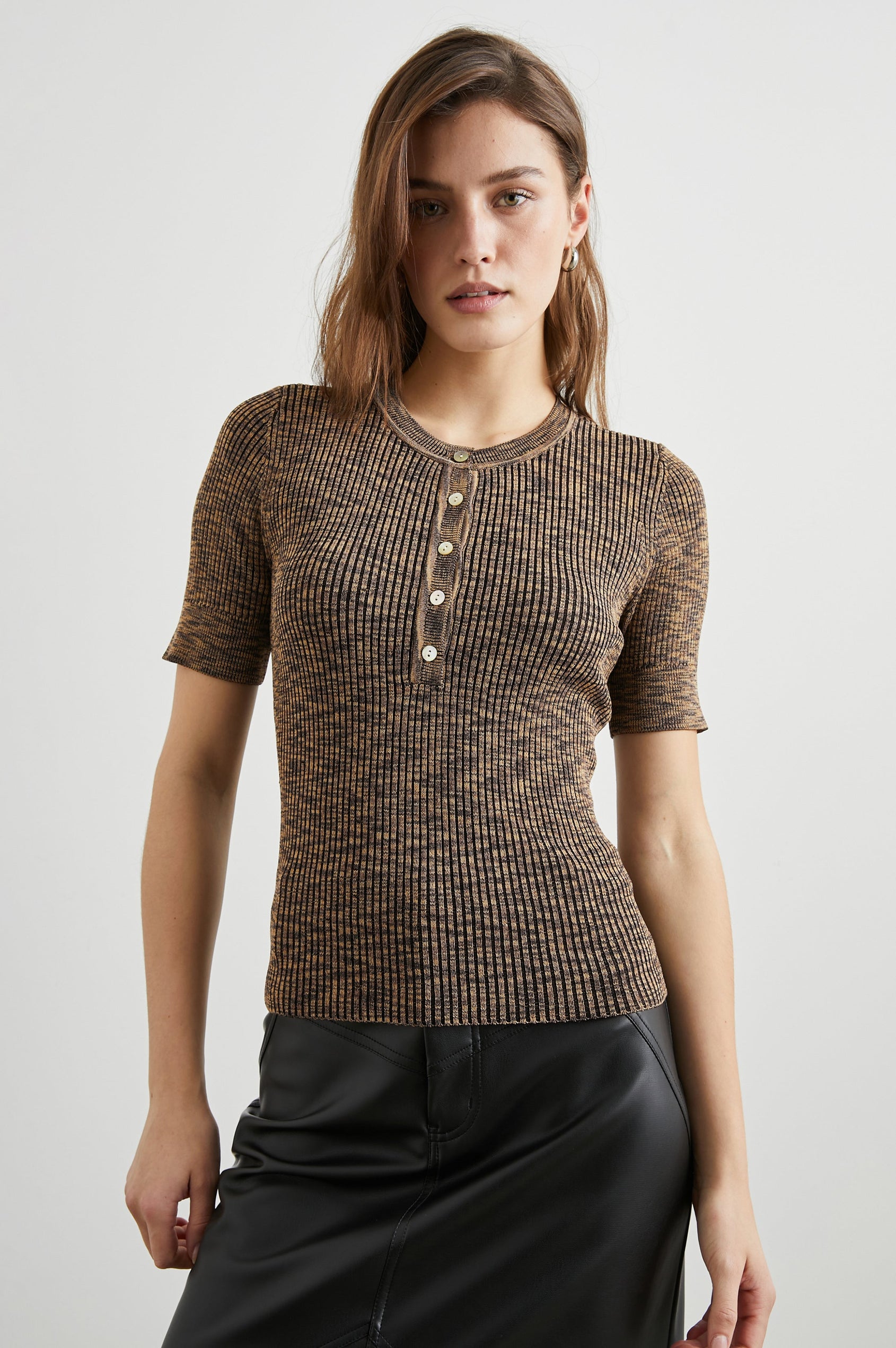 TONI TOP - MOCHA SPACE DYE – Rails EU