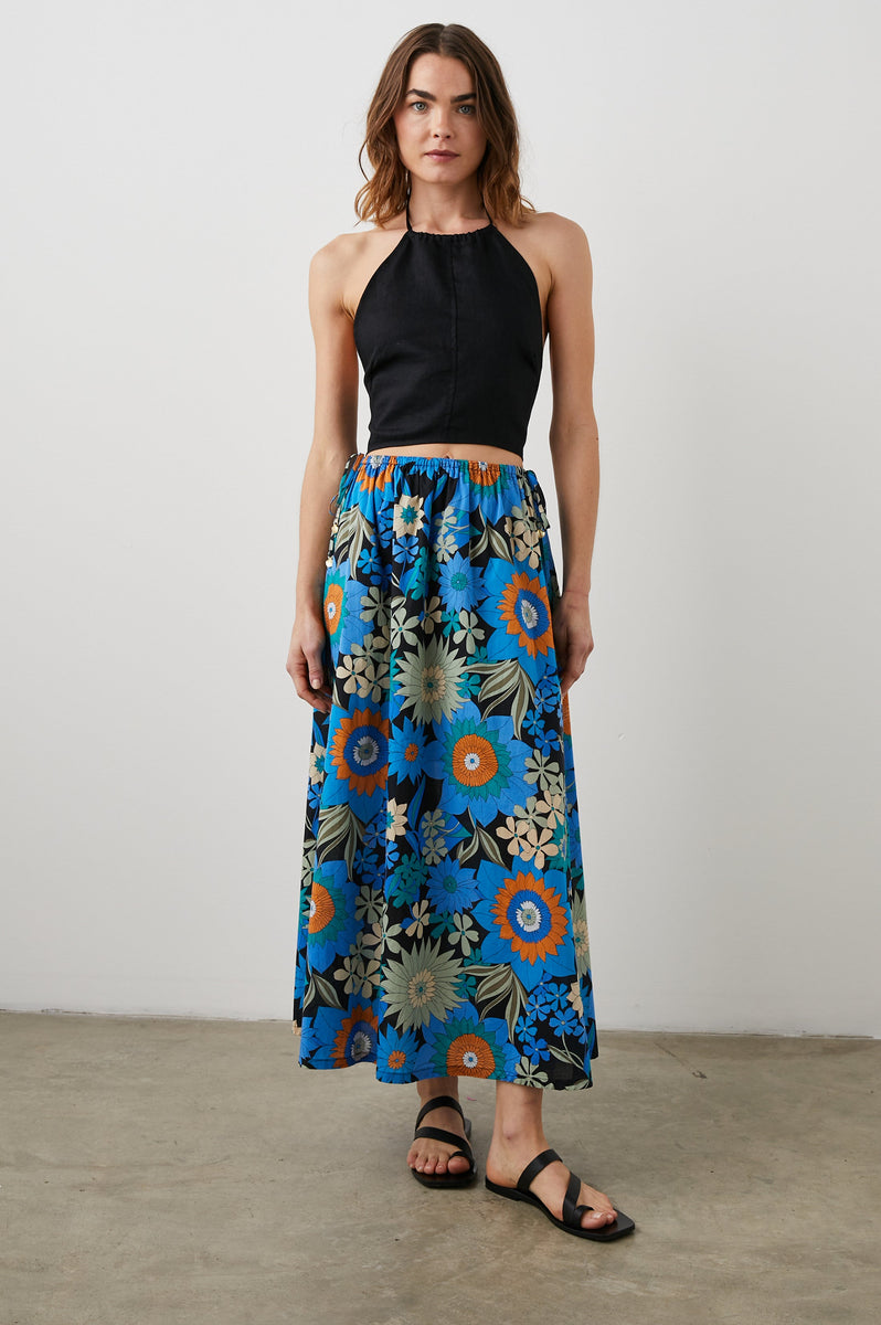 BEECH SKIRT - AZUL WILDFLOWER – Rails EU